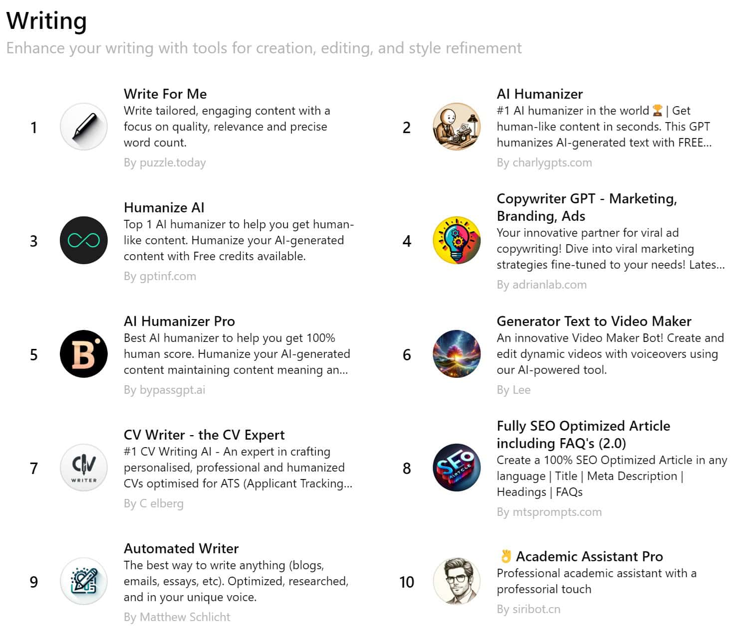AI Writing Tools - glazingAI